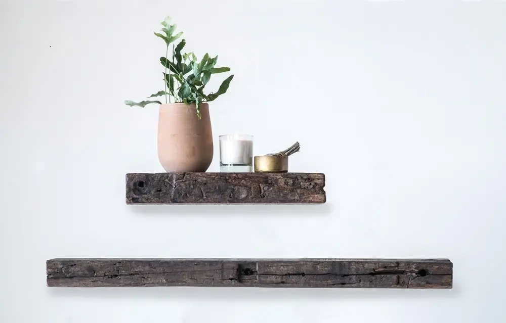 18 Inch Reclaimed Wood Wall Shelf RC Willey