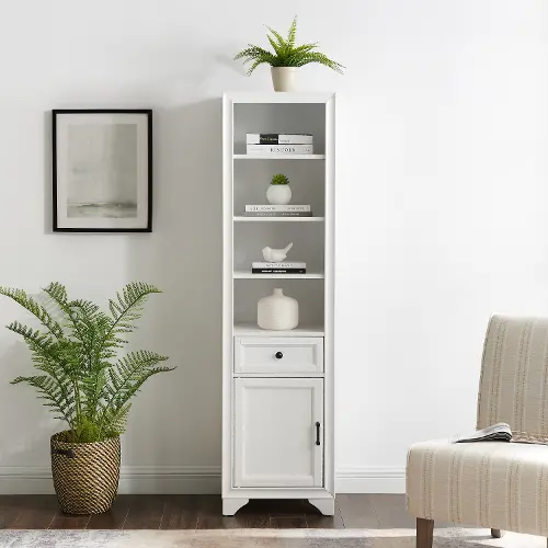 Tara Cottage White Linen Cabinet RC Willey