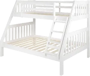 Classic White Twin over Full Bunk Bed Mission RC Willey