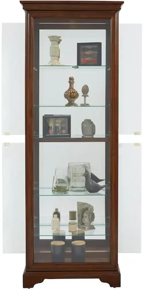 Pulaski Cherry Curio Cabinet RC Willey