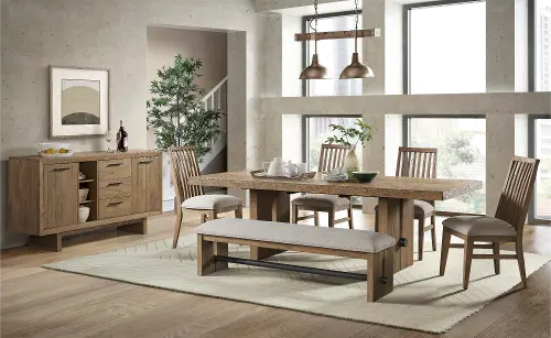 Weathered oak dining table store