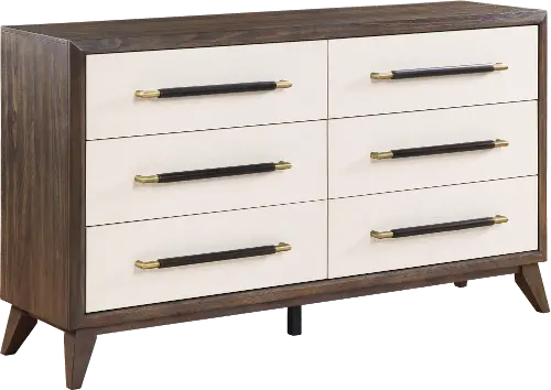 White brown dresser store