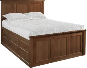 Clover Cherry Brown Queen Murphy Bed RC Willey