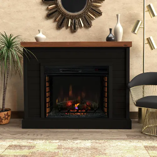 Washington Black 48 Fireplace Mantle RC Willey