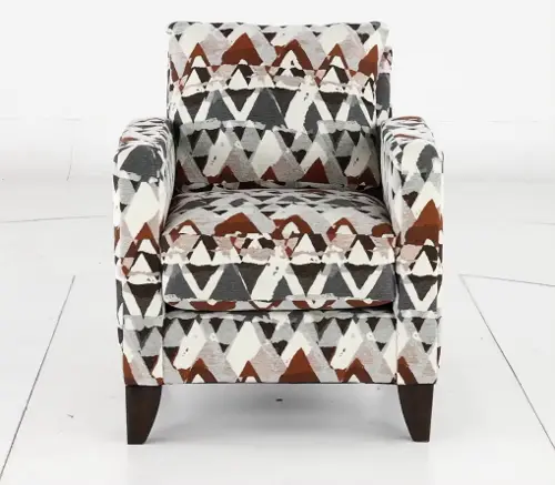 Orange and grey accent chair store